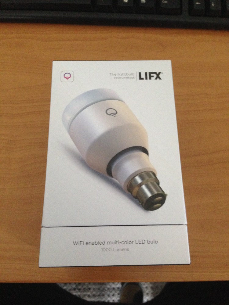 Hands on with the LIFX WiFi multi-coloured light bulb. – Hopefully ...